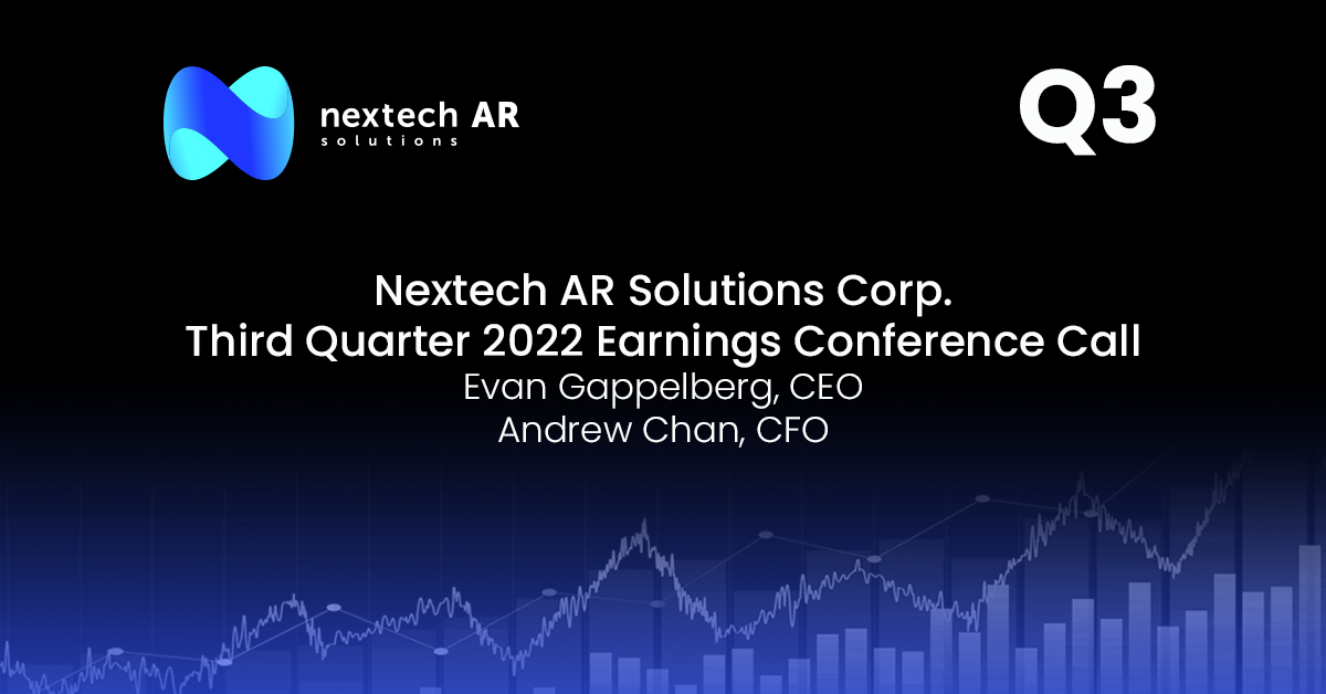 Nextech AR Solutions Corp. Reports Record Q3 Sequential Growth As 3D Modeling Revenue Surges ...